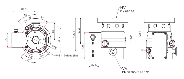 Pfeiffer HiPace 80 Turbo Pump – High Vac Depot