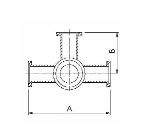 CF 6-Way Cross – High Vac Depot