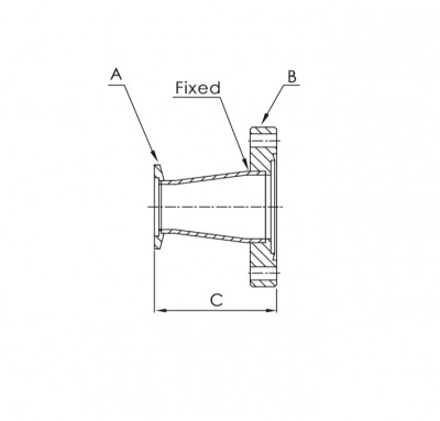KF to Conflat Conical Adapter – High Vac Depot