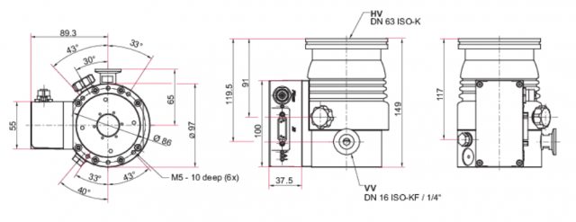 Pfeiffer HiPace 80 Turbo Pump Package – High Vac Depot