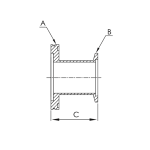ISO100 to KF50 – High Vac Depot