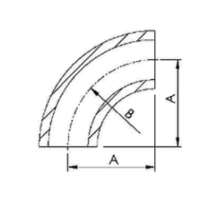 Weld 90 Degree Elbows with Tangents – High Vac Depot