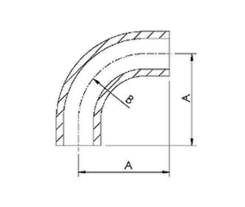 Weld 90 Degree Elbows with Tangents – High Vac Depot