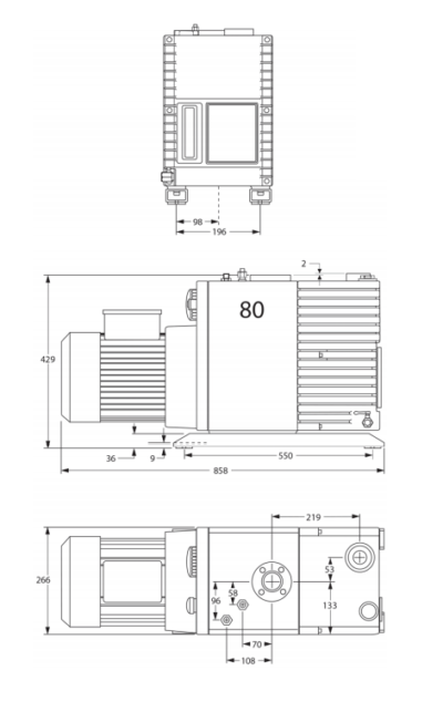Edwards E2M40 and E2M80 Rotary Vane Pumps – High Vac Depot
