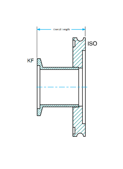 KF to ISO-K Straight Adapter – High Vac Depot
