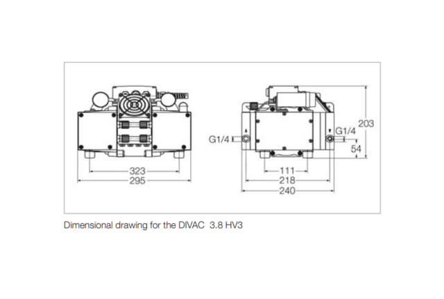 Leybold DIVAC 1.4 and 3.8 HV3 Diaphragm Pumps – High Vac Depot