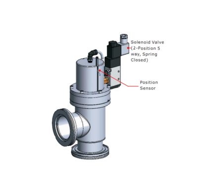 Pneumatic Angle Poppet Valves – CF – High Vac Depot